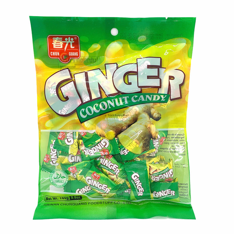 CHUNGUANG GINGER COCONUT CANDY 160G – Trin's Asian Mart