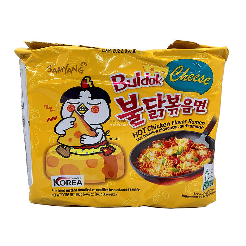 SAMYANG Cheese Flavour Hot Chicken Noodles 140g x 5pk – Trin's Asian Mart