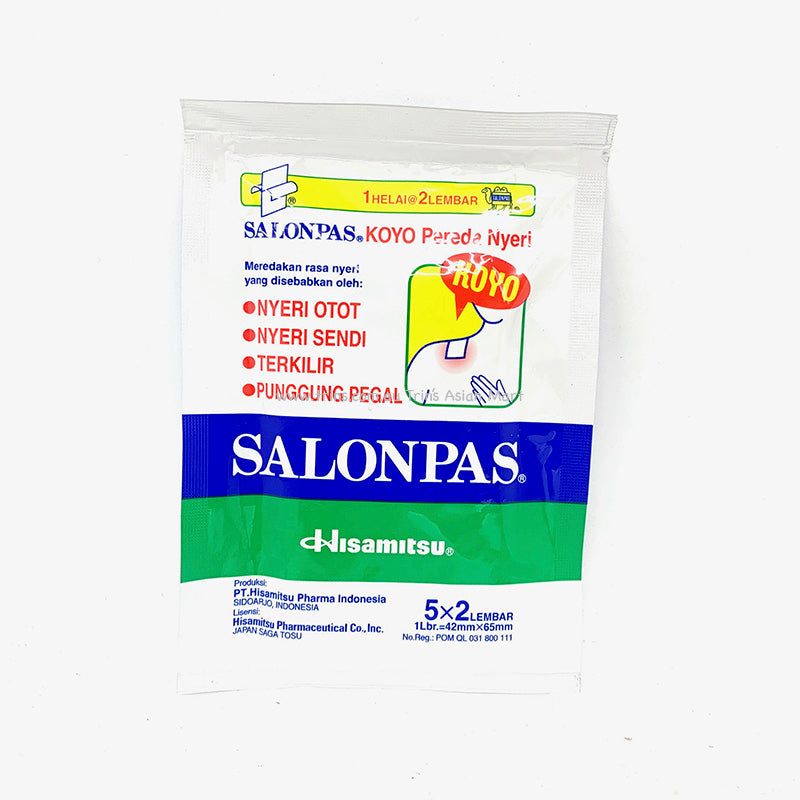 Salonpas Indonesian Version 10PCS – Trin's Asian Mart
